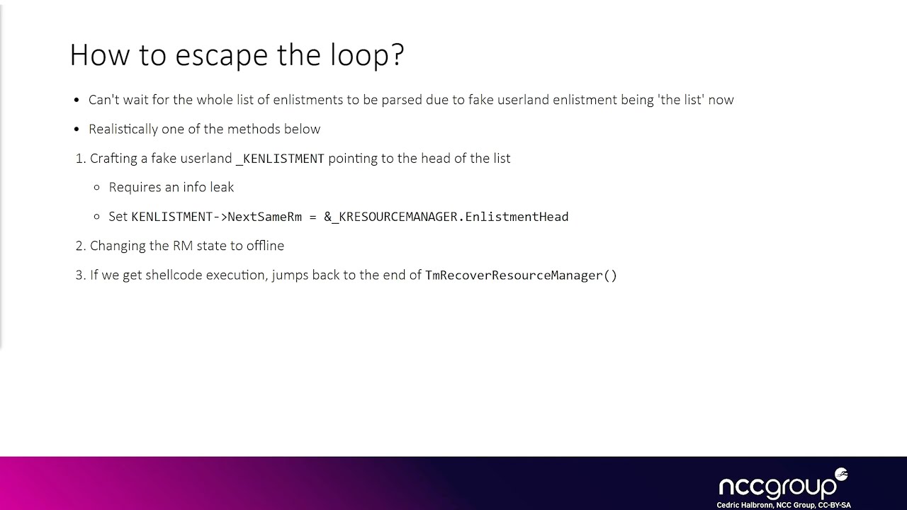 Exploitation 4011, Windows Kernel: Race + UAF in KTM 09 1 Escaping The Vulnerable Loop Strategy ...