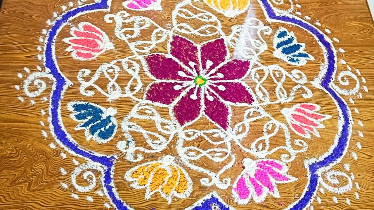 Easy Rongali designs | Sankranthi muggulu | Rongali designs #trending # ...