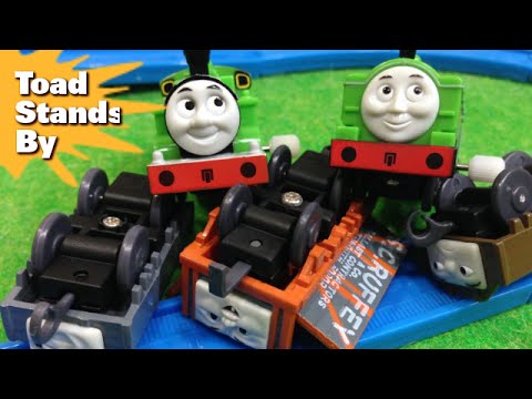 トーマス プラレール ガチャガチャ トードのめいあん Tomy Plarail Thomas "Toad Stands By" - YouTube