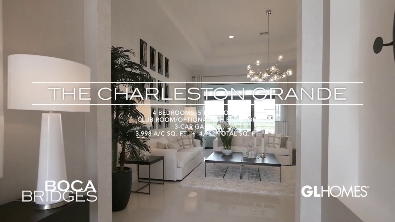 The Charleston Grande Contemporary Model Home at Boca Bridges in Boca ...