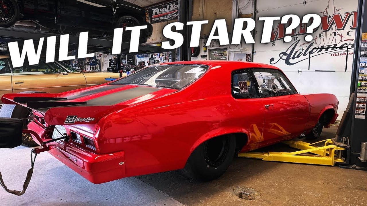 FIRST TIME FIRING UP THE BIG BLOCK CHEVY NOVA! UPDATED IGNITION AND ...