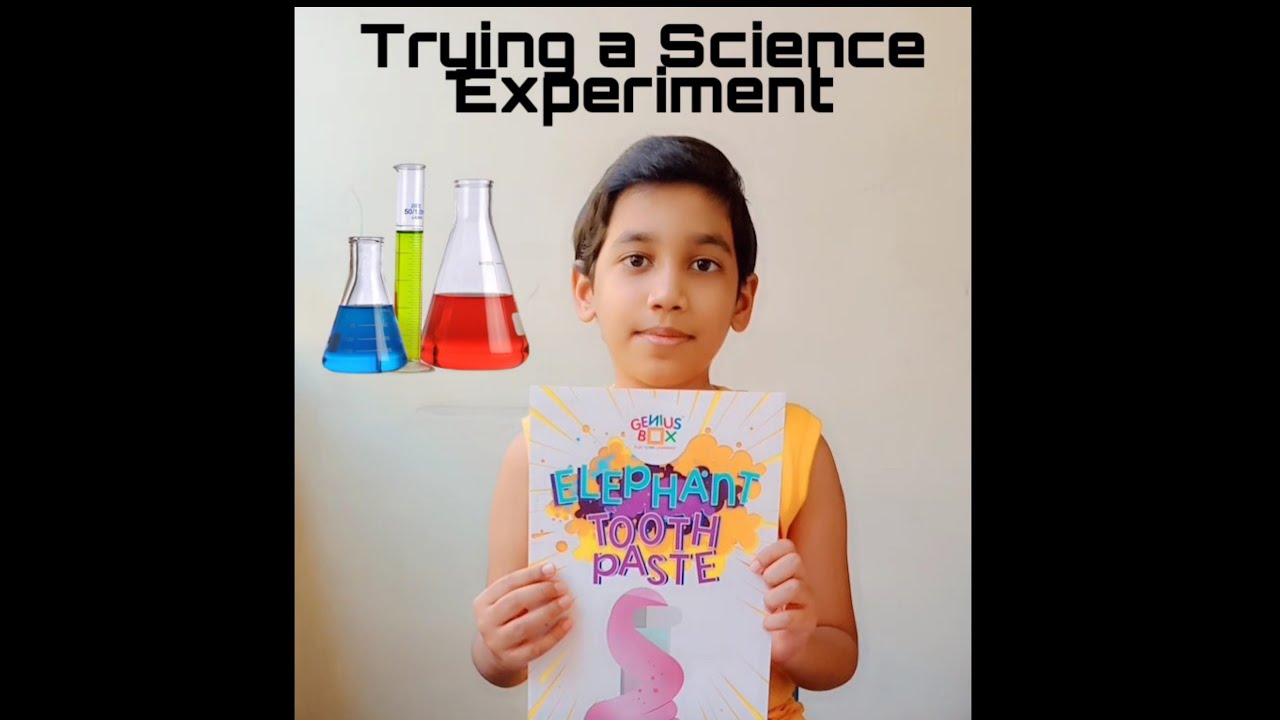 Elephant toothpaste from Explosive Science Kit - YouTube