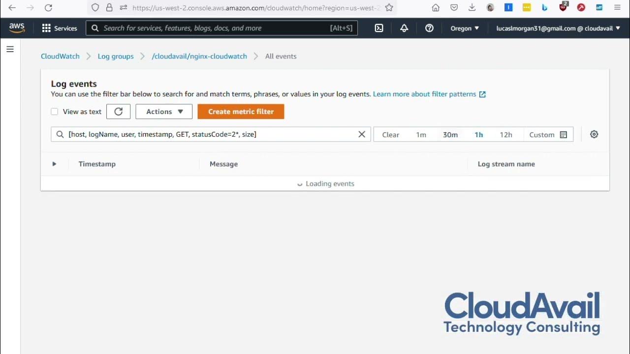 AWS CloudWatch Logs: using search, filter and sort operations. - YouTube