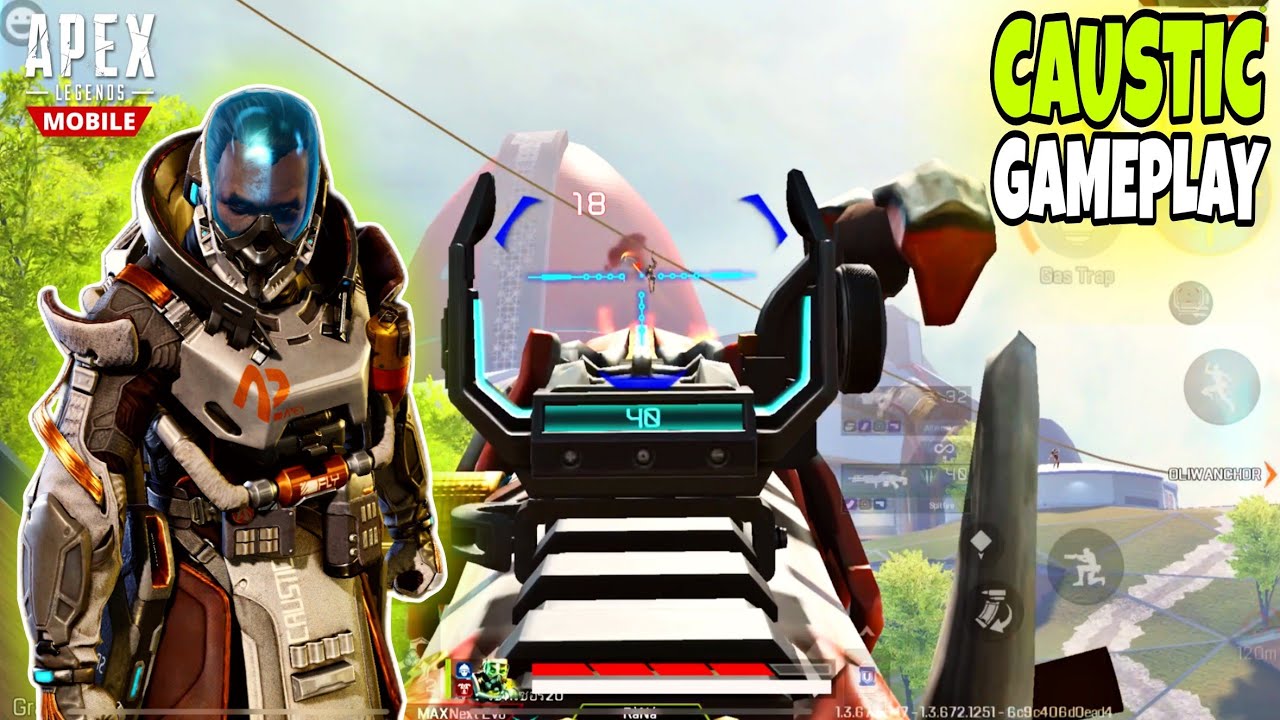 CAUSTIC RANK GAMEPLAY OLYMPUS MAP | APEX LEGEND'S MOBILE - YouTube