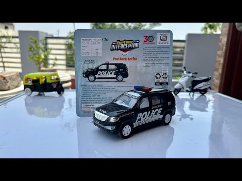 unboxing police fortuner | centy toys | kids car videos - YouTube