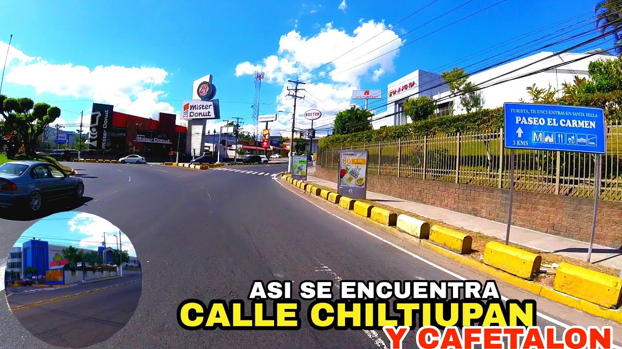 ASI SE ENCUENTRA CALLE CHILTIUPAN Y CAFETALON. SANTA TECLA. - YouTube