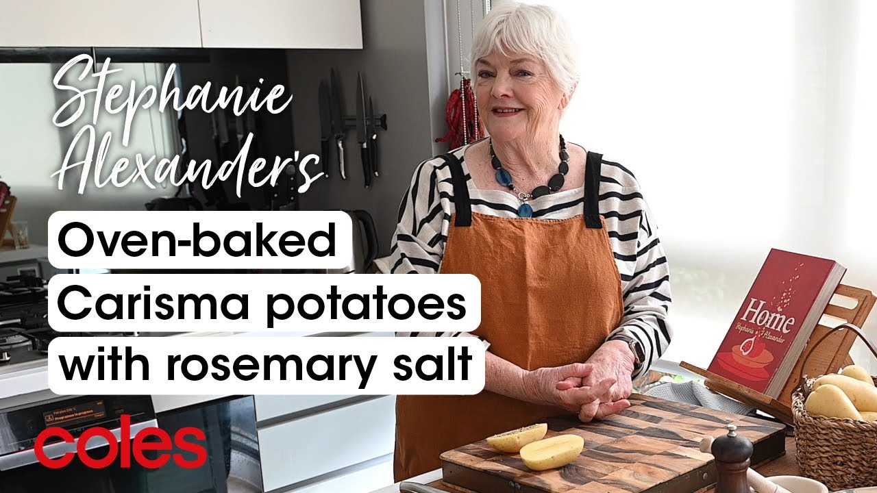 Stephanie Alexander's Oven-Baked Carisma Potatoes with Rosemary Salt ...