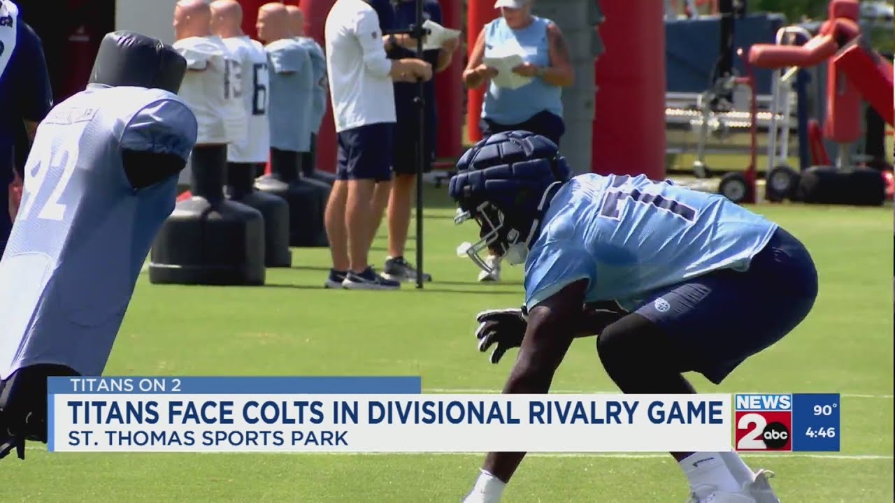 Titans face Colts in divisional rivalry game - YouTube