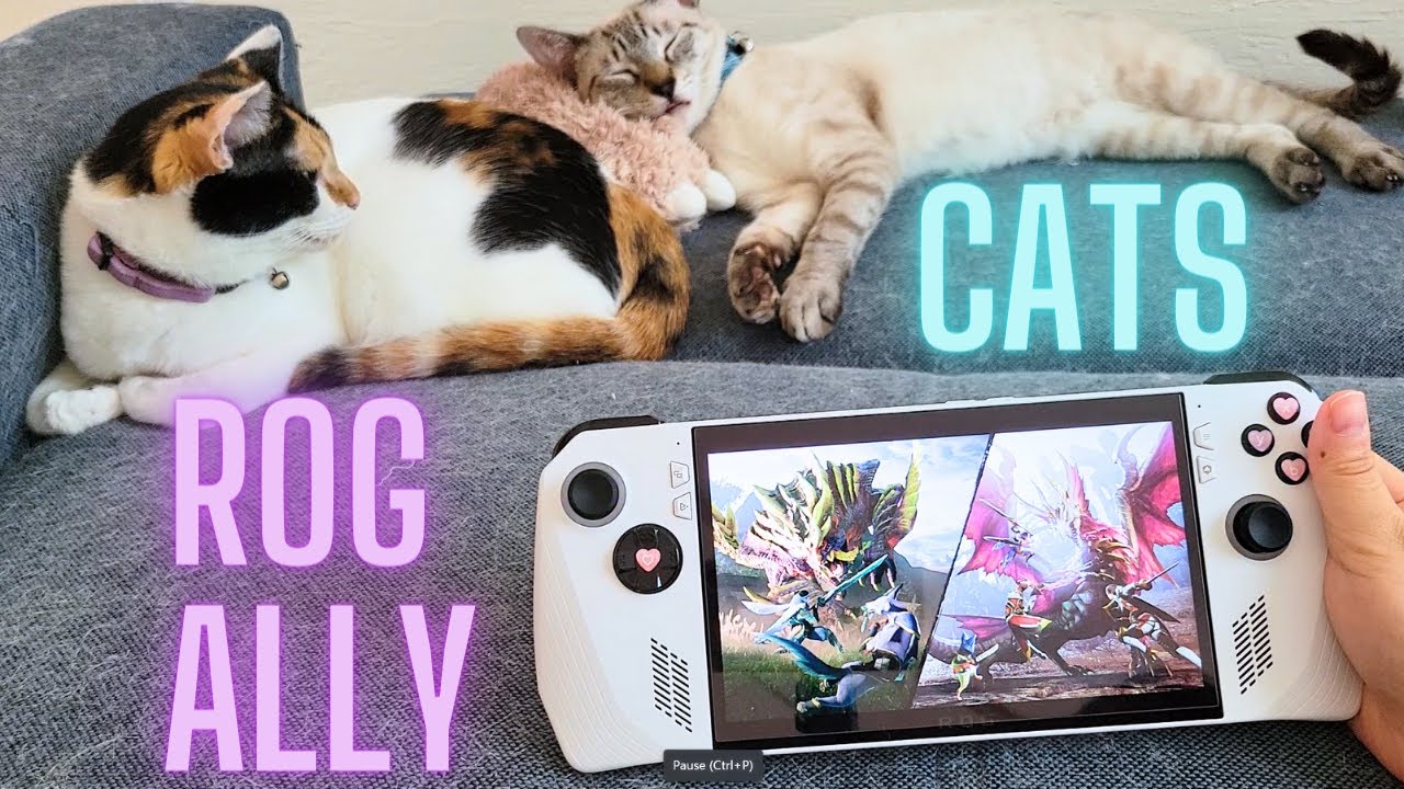 ROG ALLY Game play and Cats | Monster Hunter Rise Sunbreak - YouTube