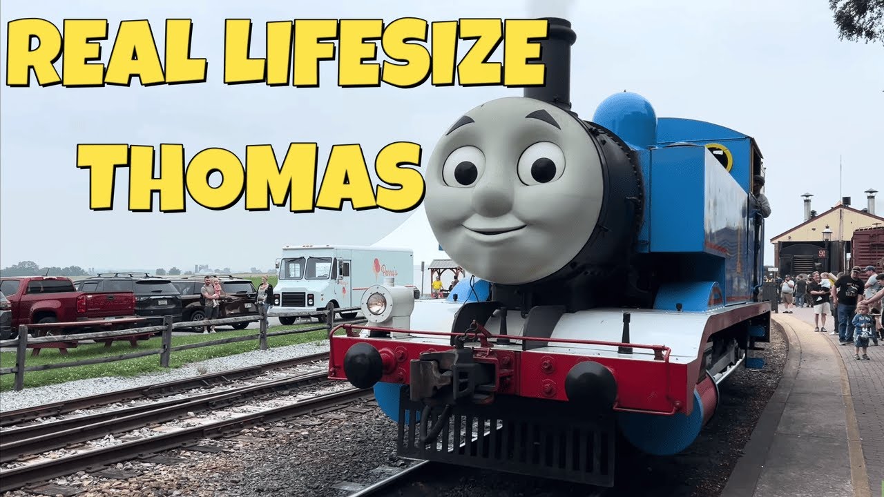 Riding a Real Life Thomas the Tank Engine - YouTube