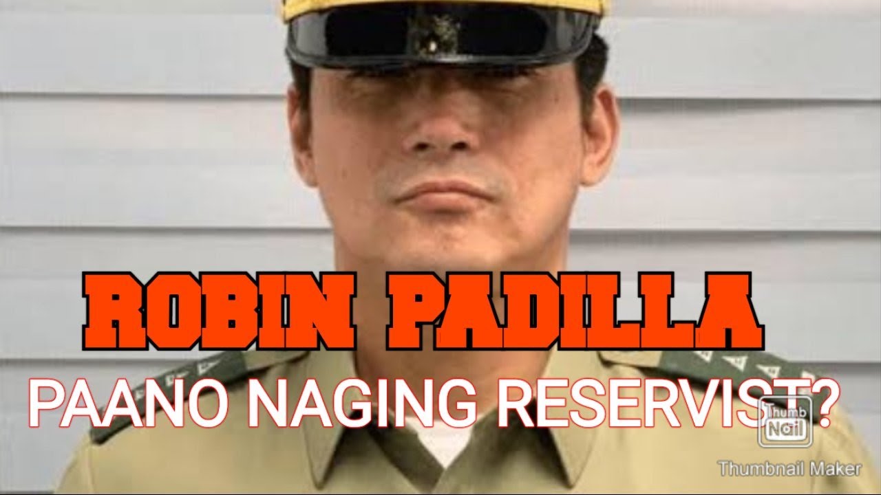 ROBIN PADILLA, EX-CON NAGING RESERVIST? - YouTube