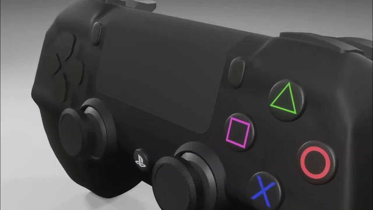 ps4 controller 3d blender - YouTube