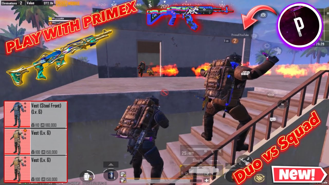 Metro Royale Playing With Primex Duo vs Squad Map 5 / PUBG METRO ROYALE ...