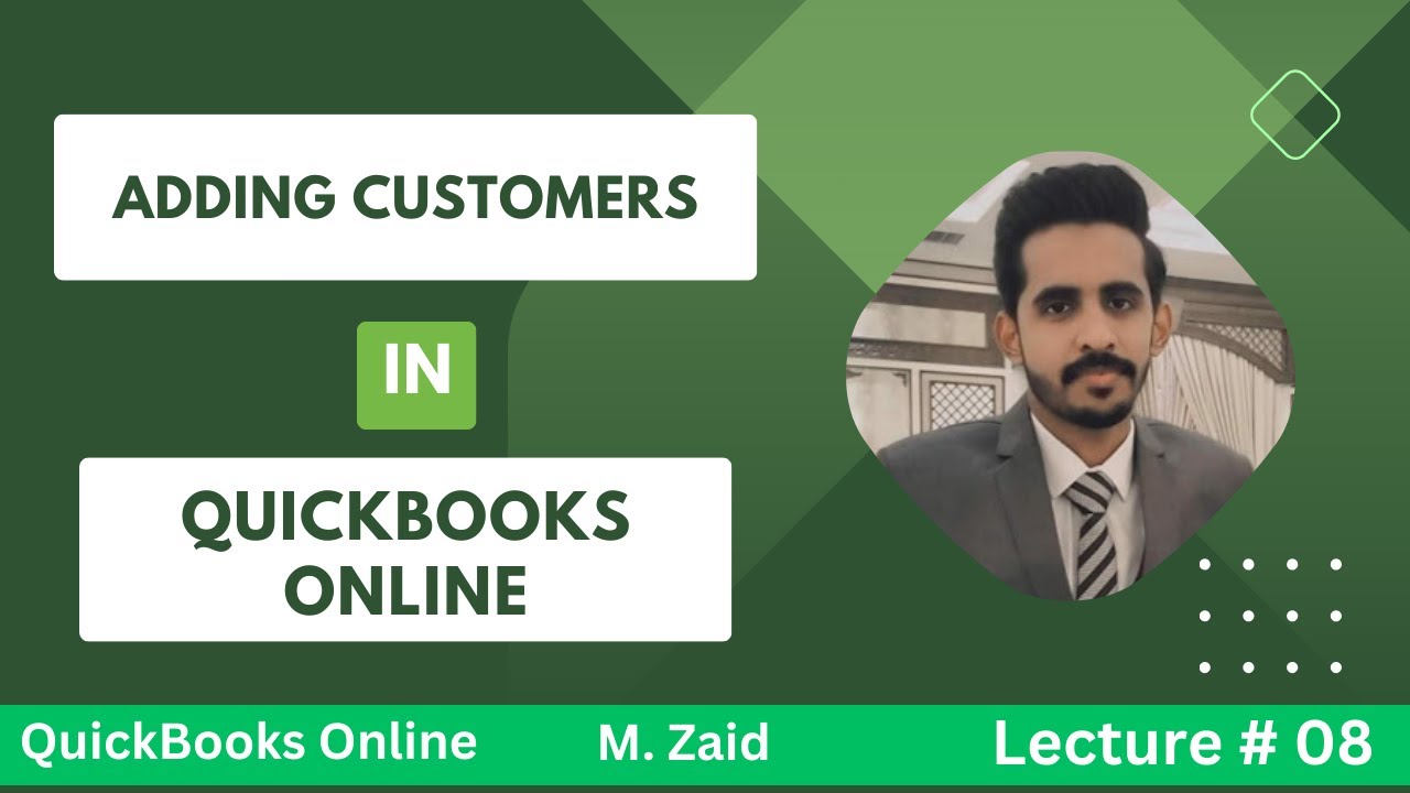 Adding Customers in QuickBooks online Lecture # 08 - YouTube