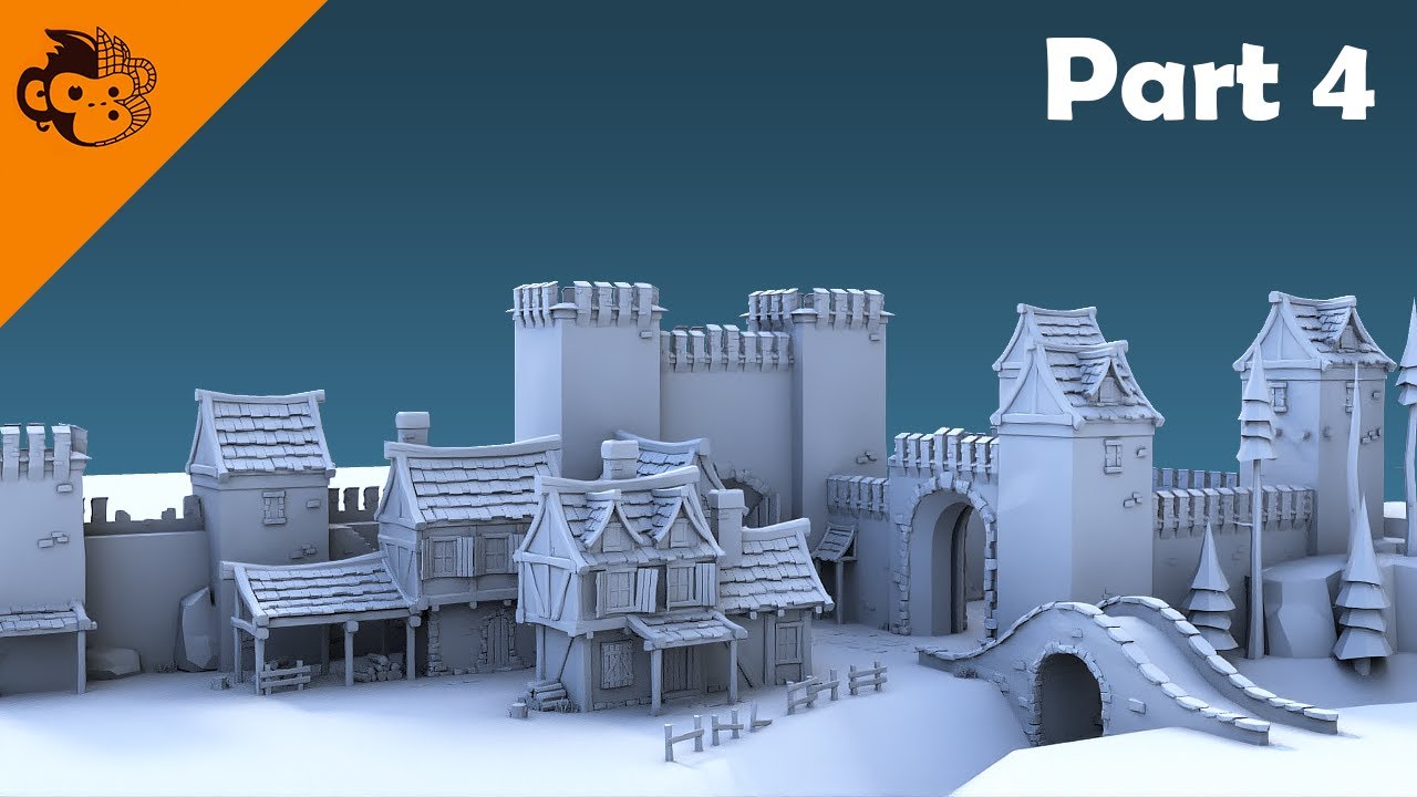 Medieval Modular Pack for Unity PART 4 - 3ds max Timelapse - YouTube