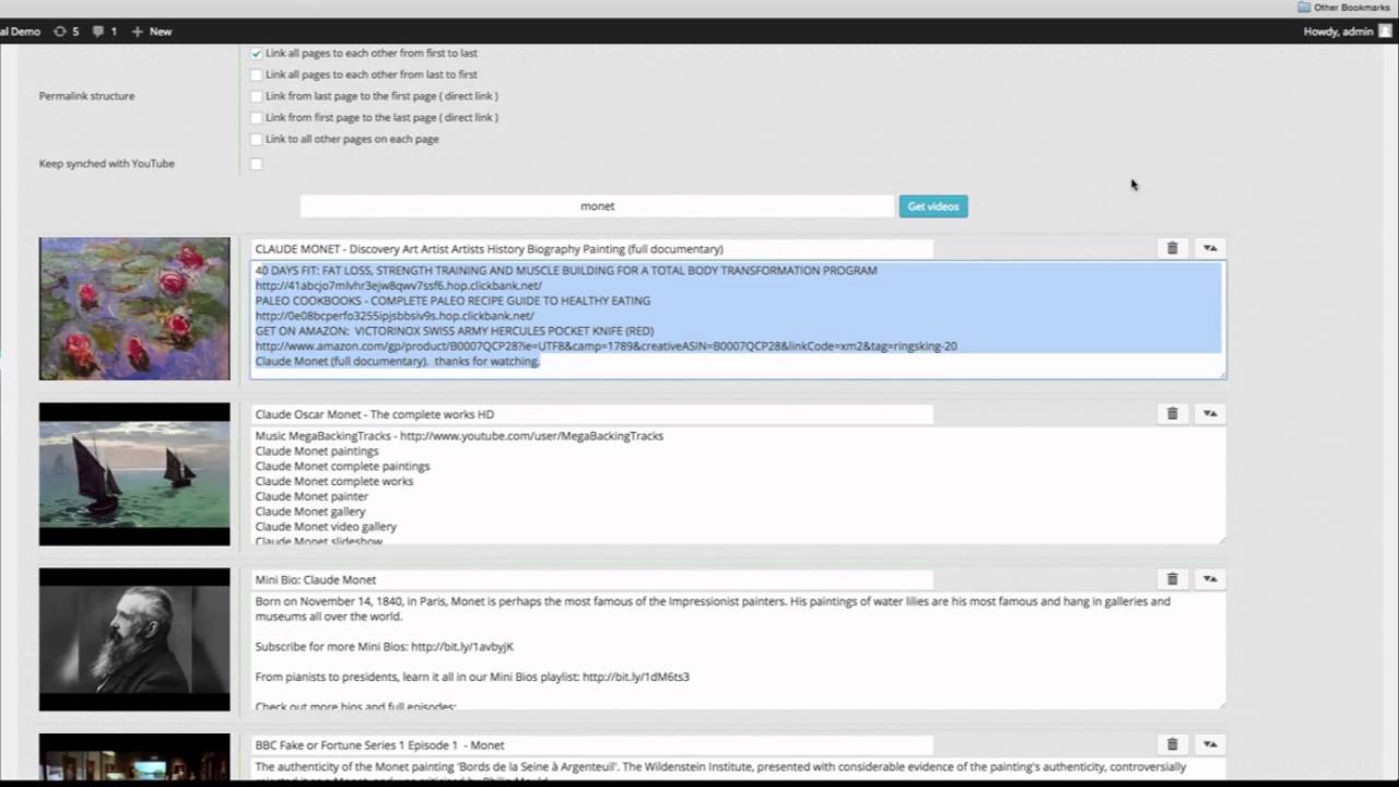 Video Curation - Add Dozens Niche Focused Youtube Videos to Your Site ...