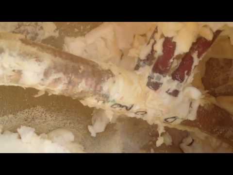 Trying to find a leak in the bottom of a full foam hot tub...  :(