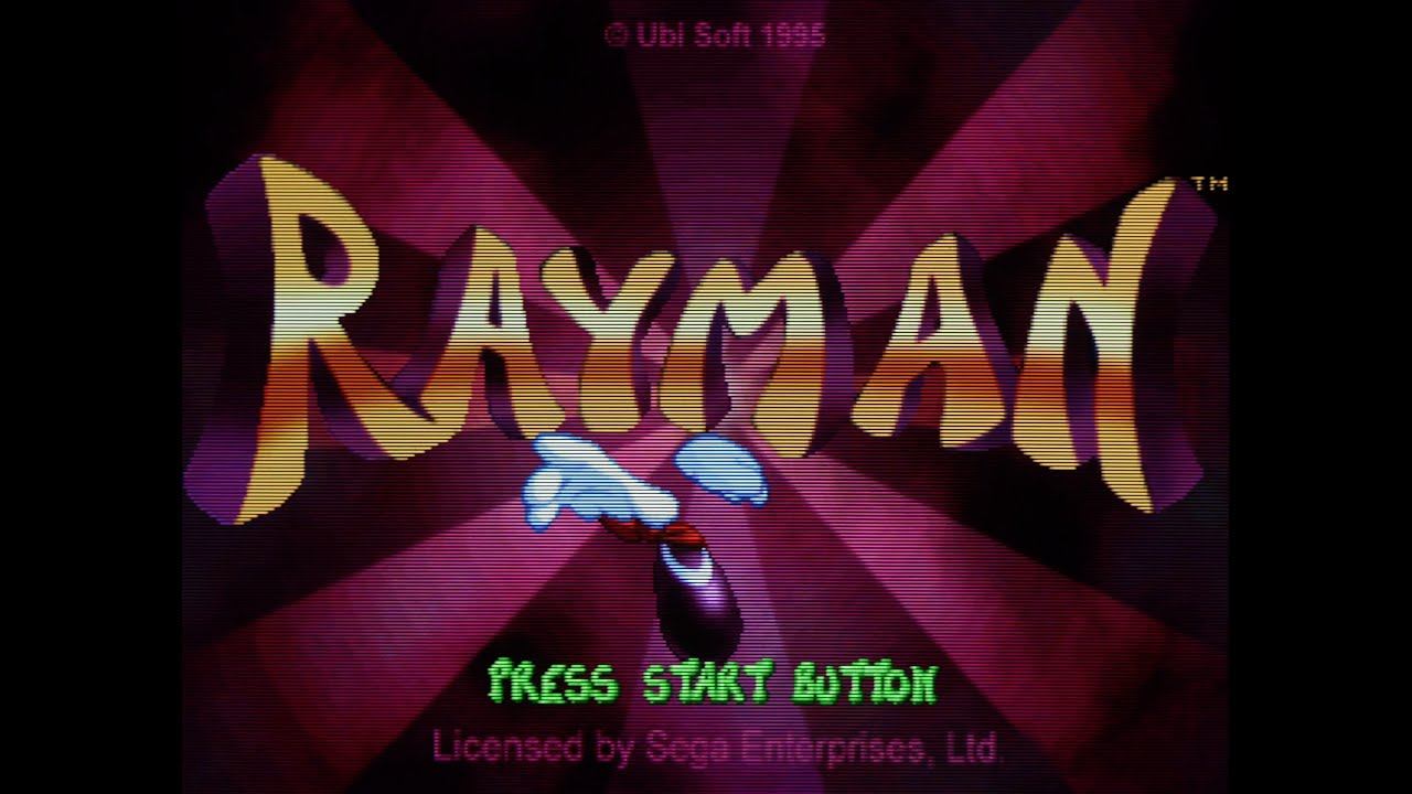 Rayman Intro (Saturn) - Sony BVM-D32 (Reference CRT Monitor) - YouTube