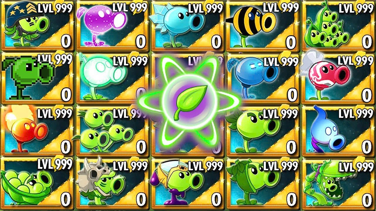 Pvz 2 - All Peashooters *3 Power Up Vs All Zombies - Which Pea Plant ...