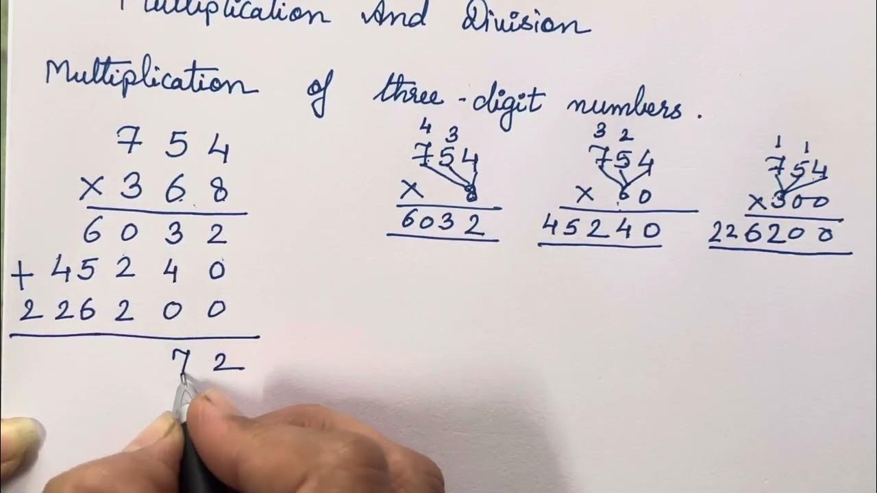 Multiplication and division | class 5 maths chapter -4 | explanation of ...