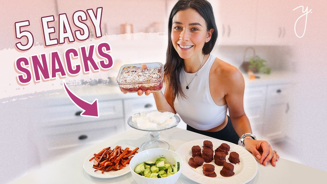 5 EASY Snacks! Healthy & Delicious - YouTube