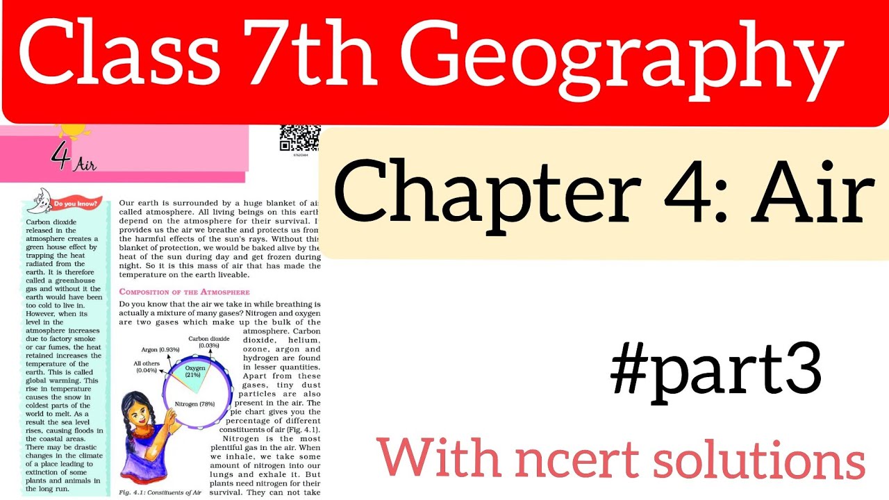 Class 7th geography chapter 4 Air | Air| Ncert Geography | last part ...
