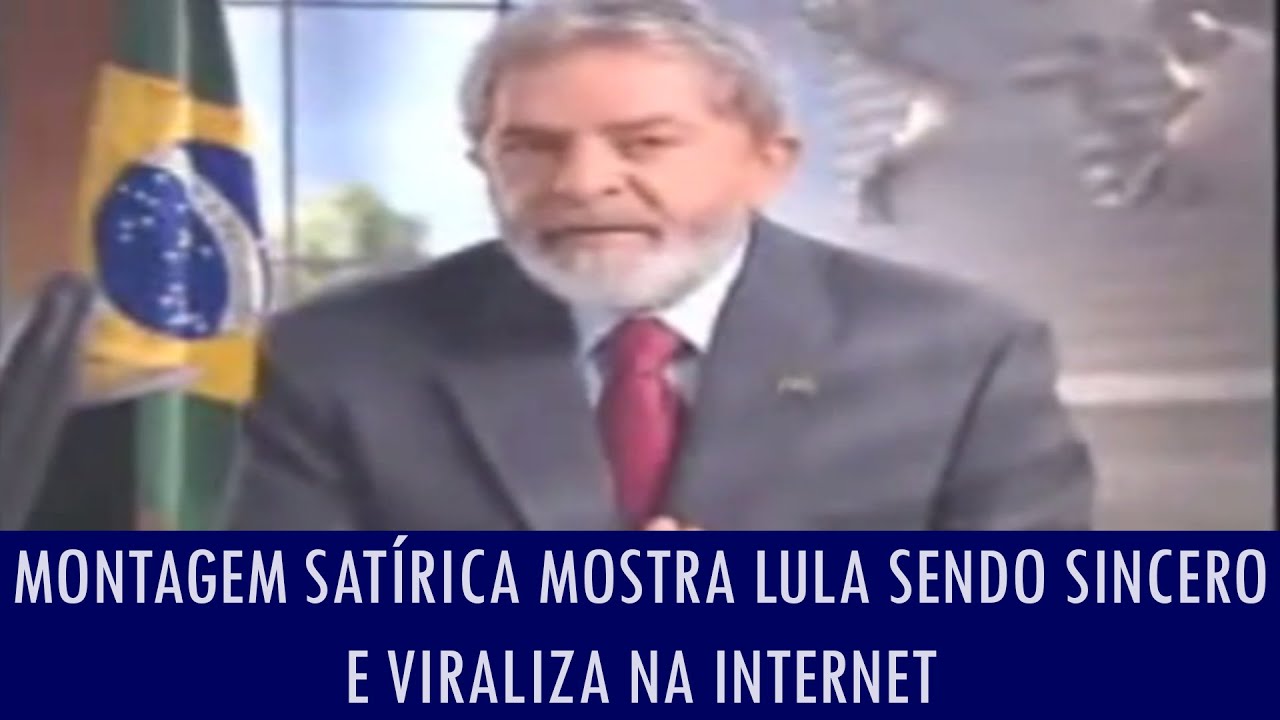 Montagem satírica mostra Lula sendo sincero e viraliza na internet ...