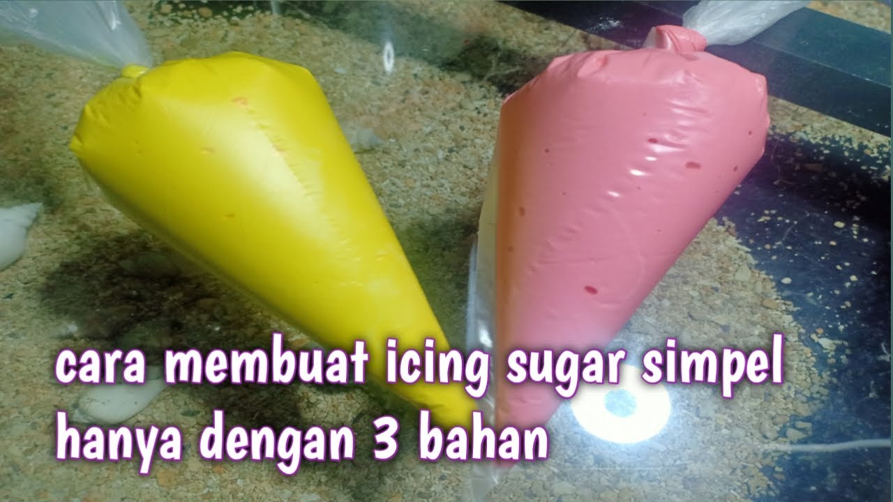 cara membuat icing sugar || hiasan untuk cake dan kue kering - YouTube
