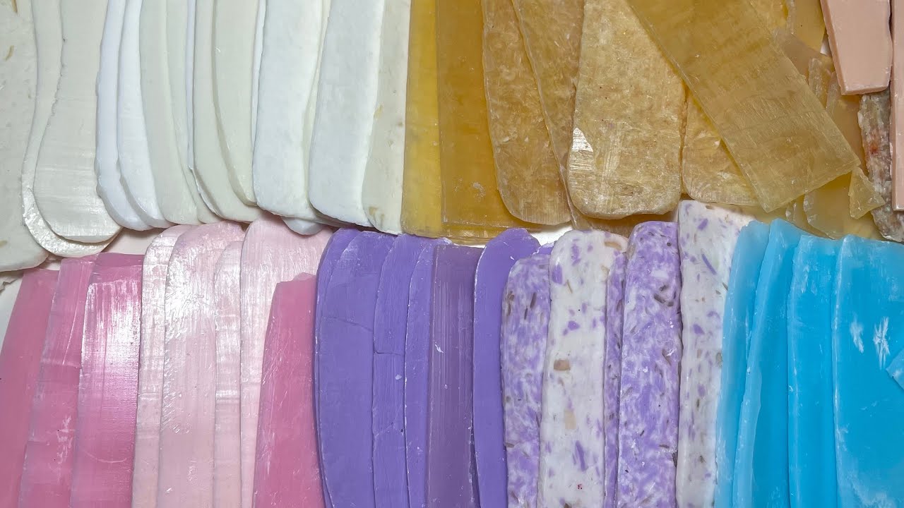 Asmr soap plates cruching | soap leftover cracking | soap plates ...