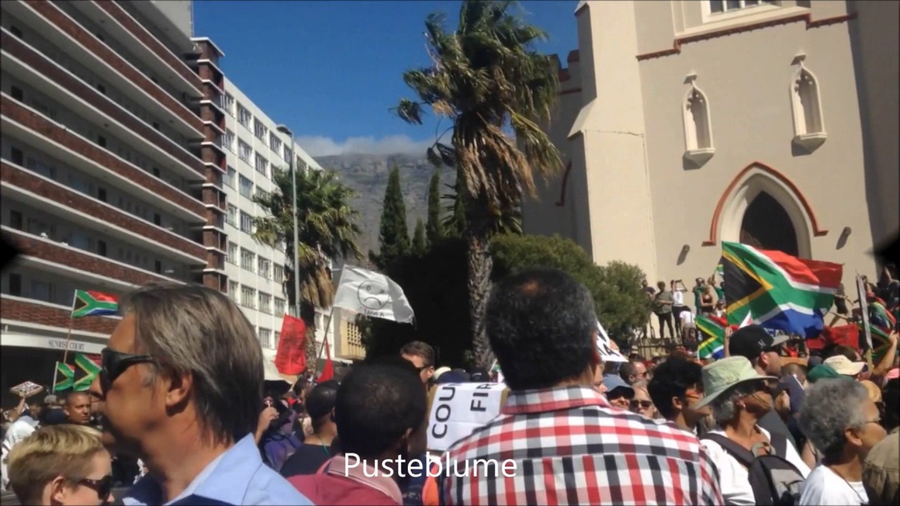 zuma must fall 1 anti zuma protest cape town 7 april 2017 kapstadt ...