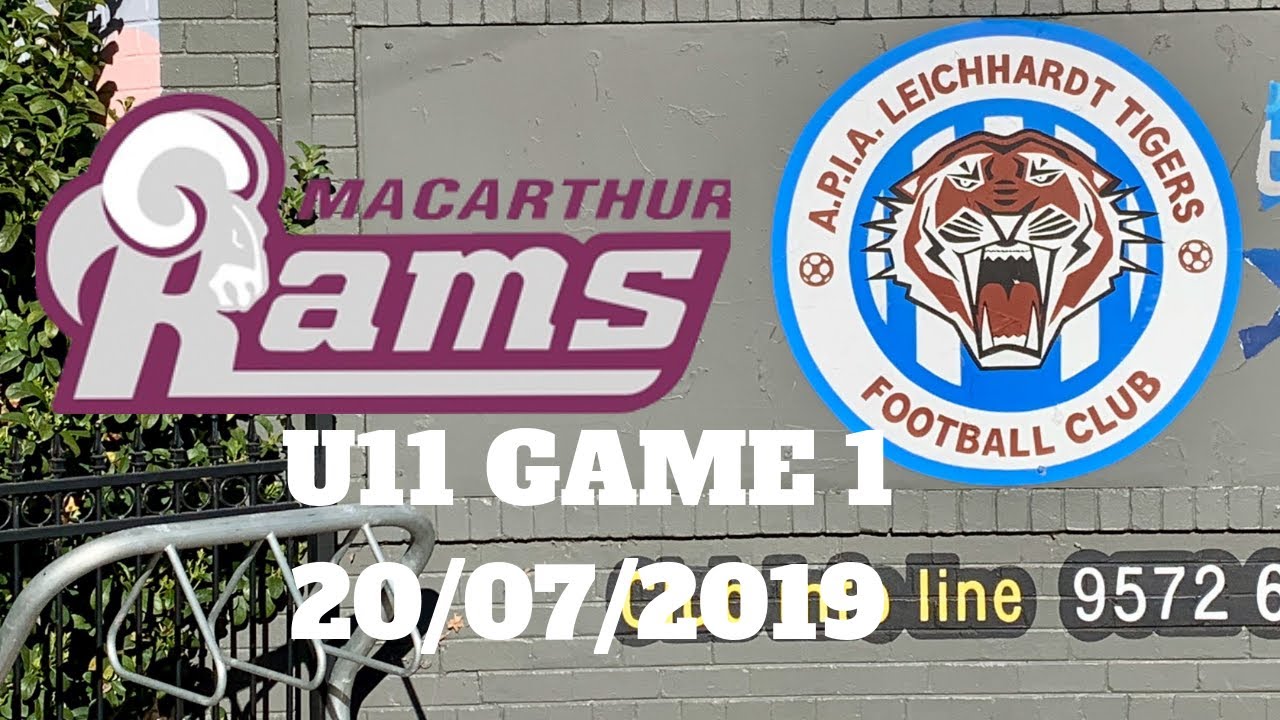20/07/2019 Macarthur Rams FC vs APIA Leichhardt Tigers FC (U11 Game 1 ...