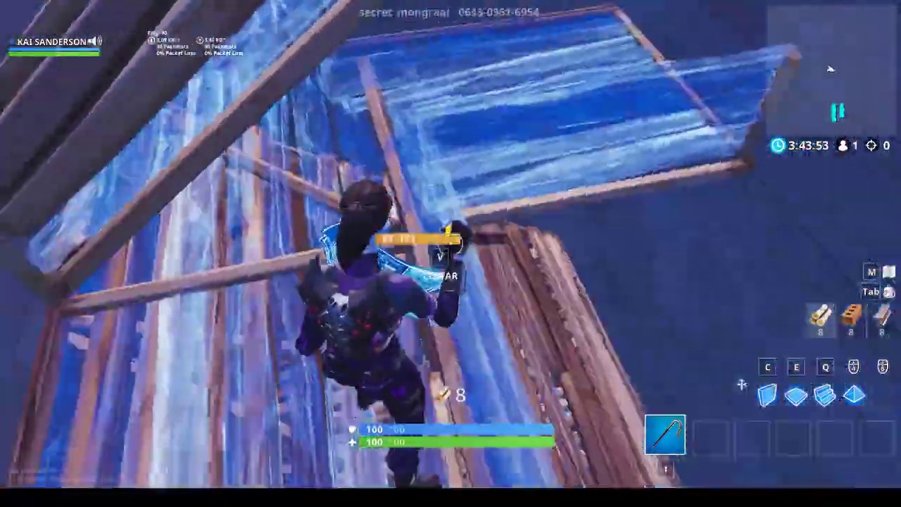 Kai Sanderson practicando en el mapa de Secret Mongraal - YouTube
