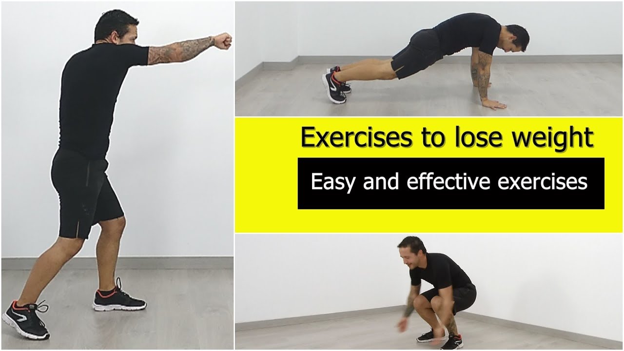 Easy exercises for weight loss at home - YouTube