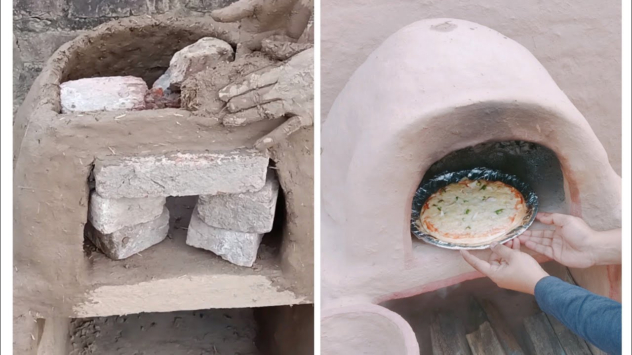 How to make a mud oven for making Pizza Or bread 🍞|| Primitive ...