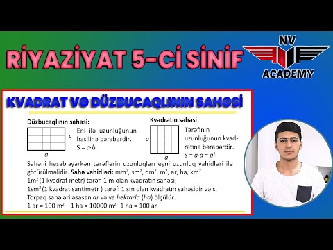 Riyaziyyat 5 - ci sinif. Kvadrat və Düzbucaqlının sahəsi (səh 132)