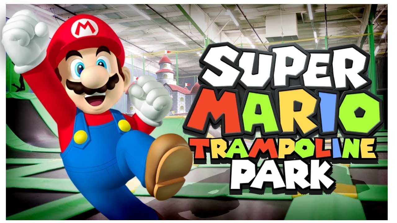 SUPER MARIO At The Trampoline Park! - YouTube