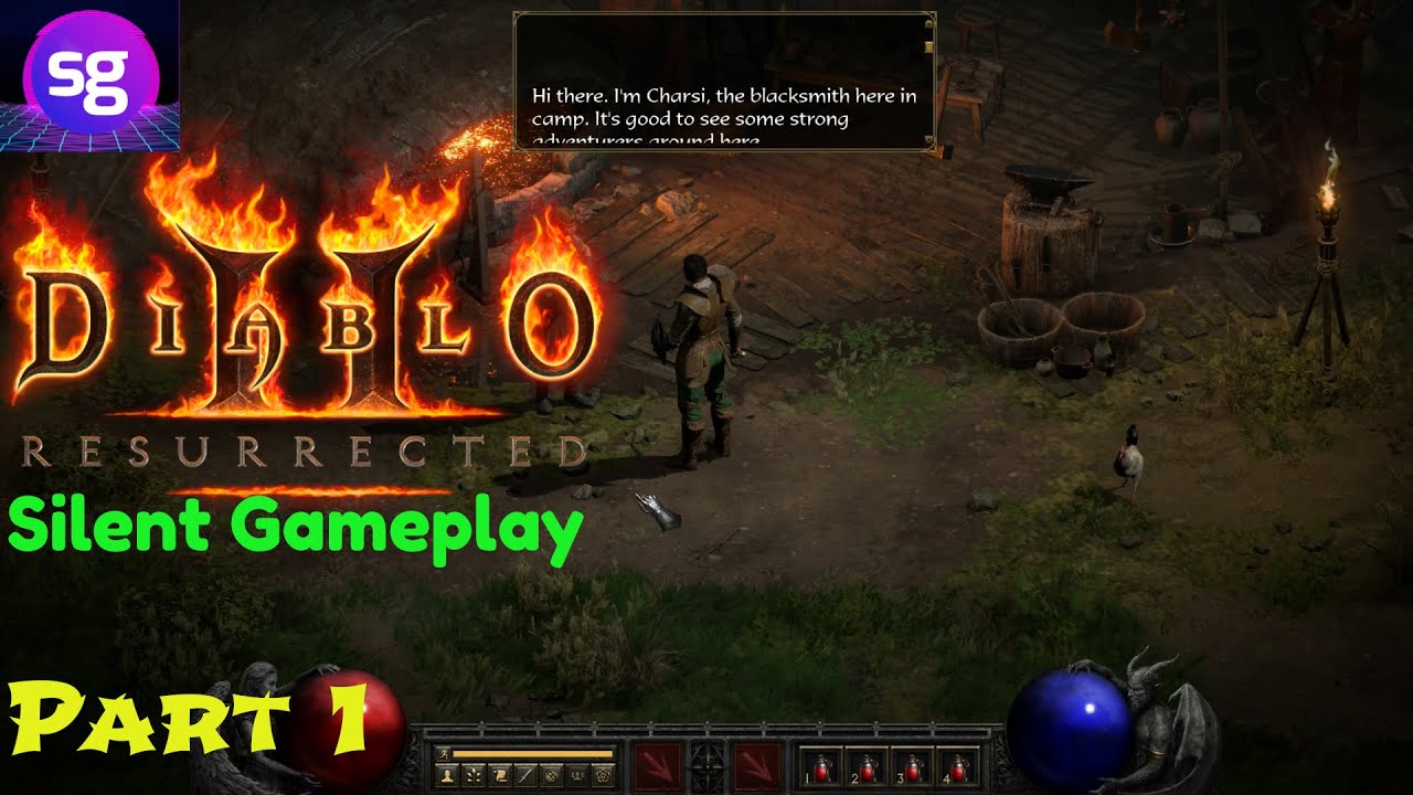 Diablo II: Resurrected Silent Gameplay No Commentary Part 1 - YouTube