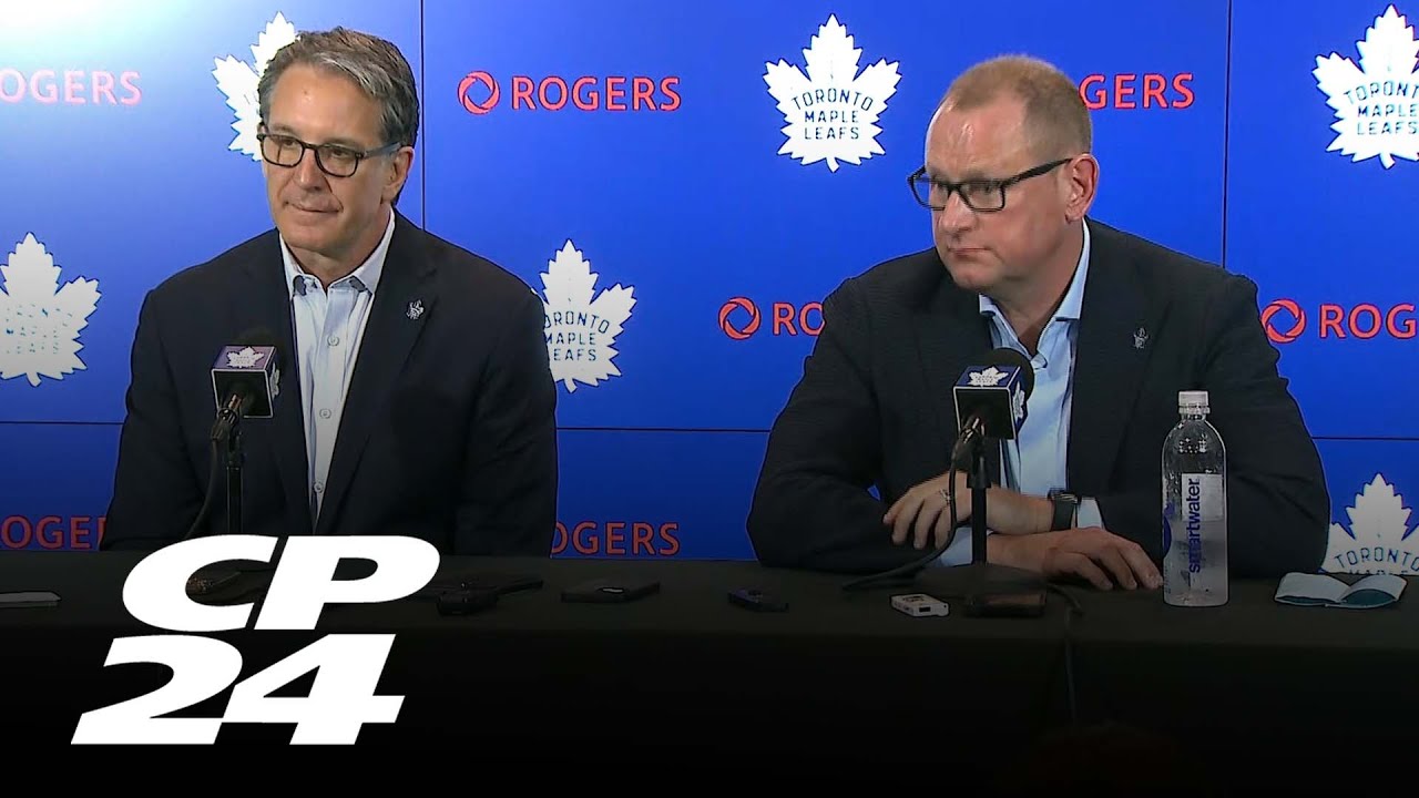 Maple Leafs introduce Brad Treliving as general manager - YouTube