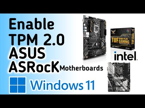 How to Enable TPM 2.0 in ASUS and ASRocK Motherboard (intel) bangla ...