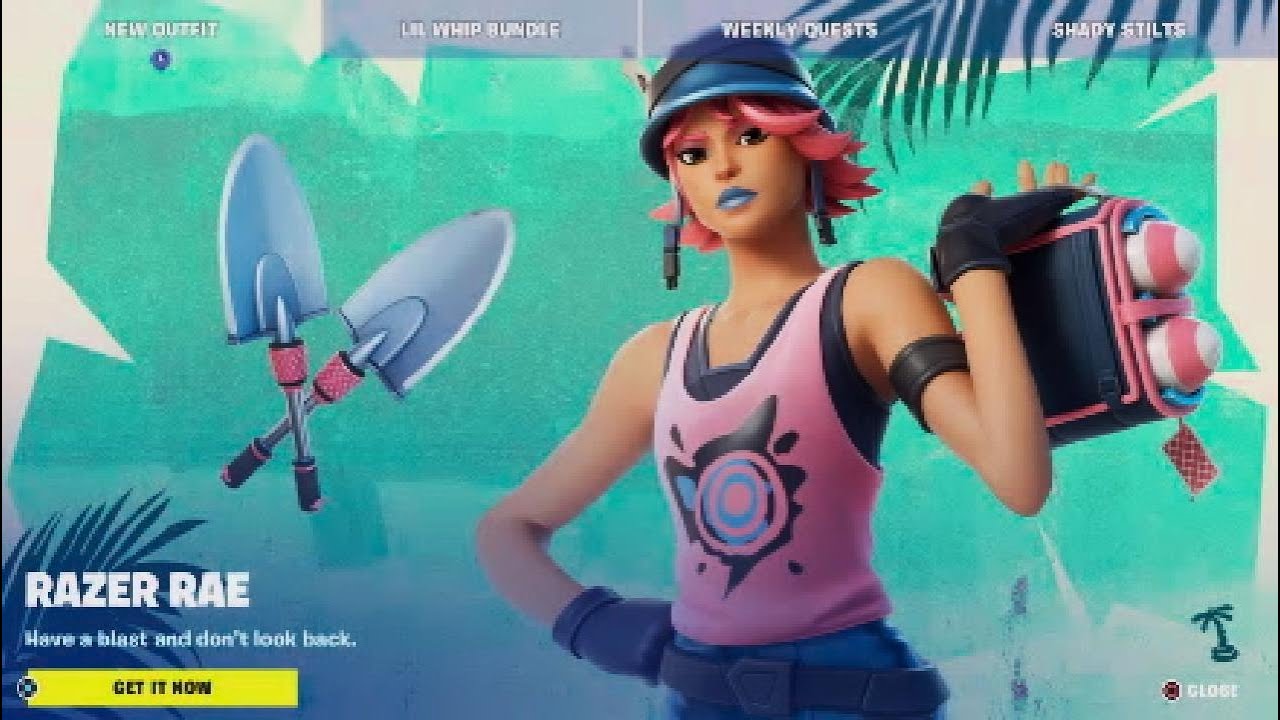 Fortnite item shop NEW RAZOR RAE OUTFIT (July 1st 2023) - YouTube