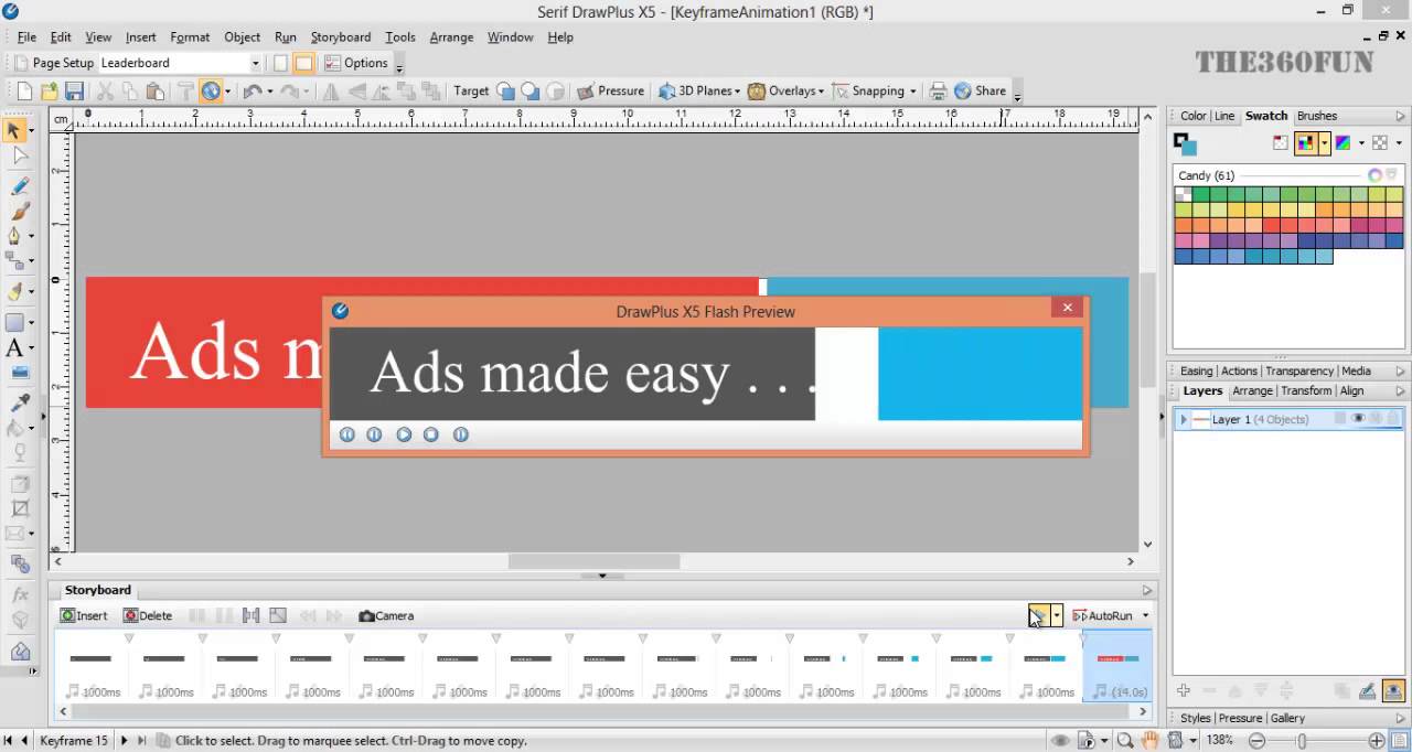 How To Make A Simple Keyframe Animation in Serif DrawPlus X5 - YouTube