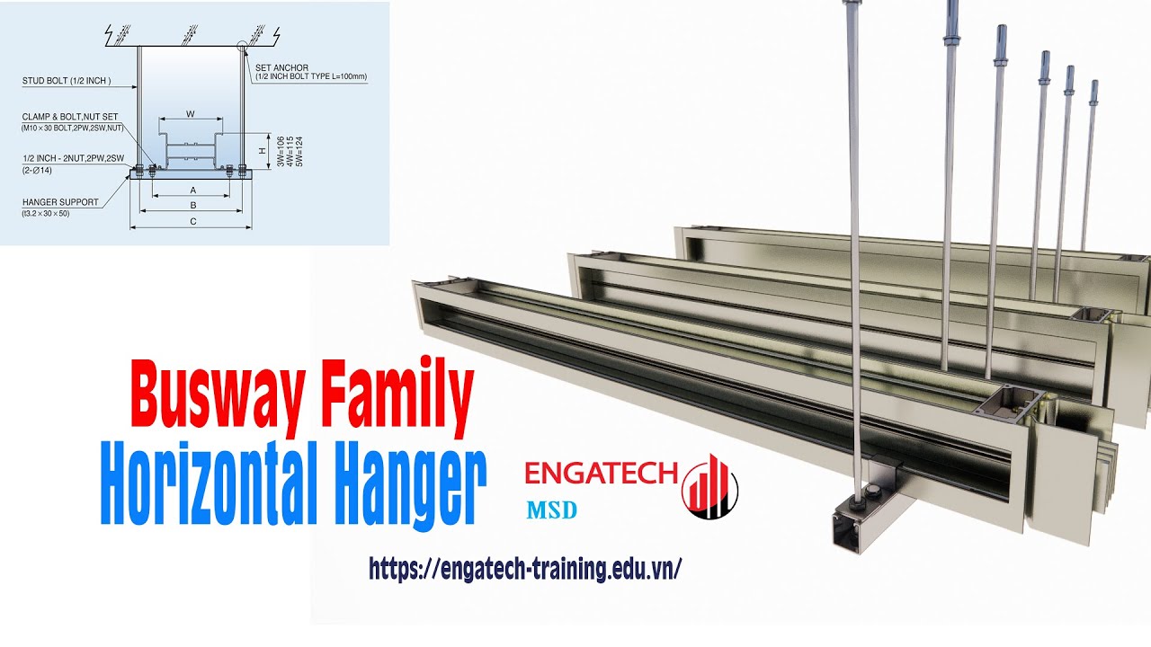 Busway Family: Create Horizontal Hanger (LS - Busway) - YouTube