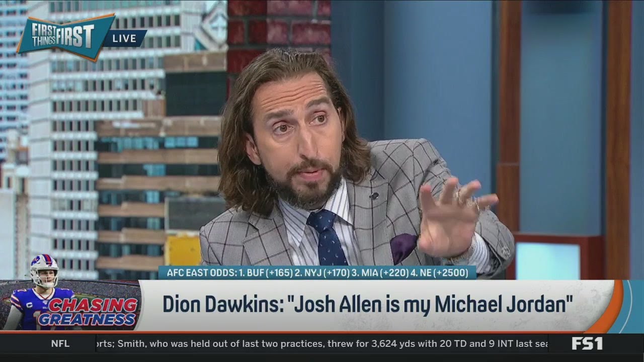 FIRST THINGS FIRST | Dion Dawkins says Josh Allen is my Michael Jordan ...