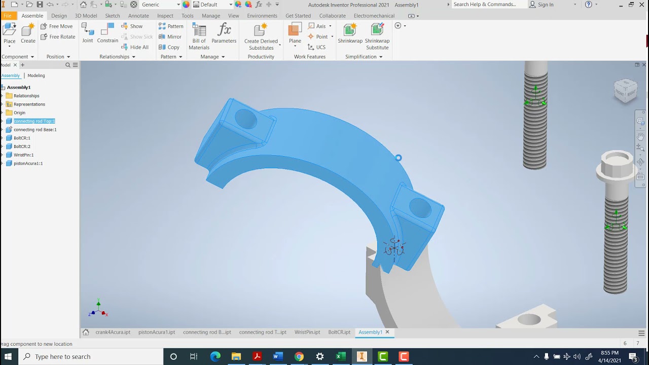 Inventor Professional Assembly - YouTube