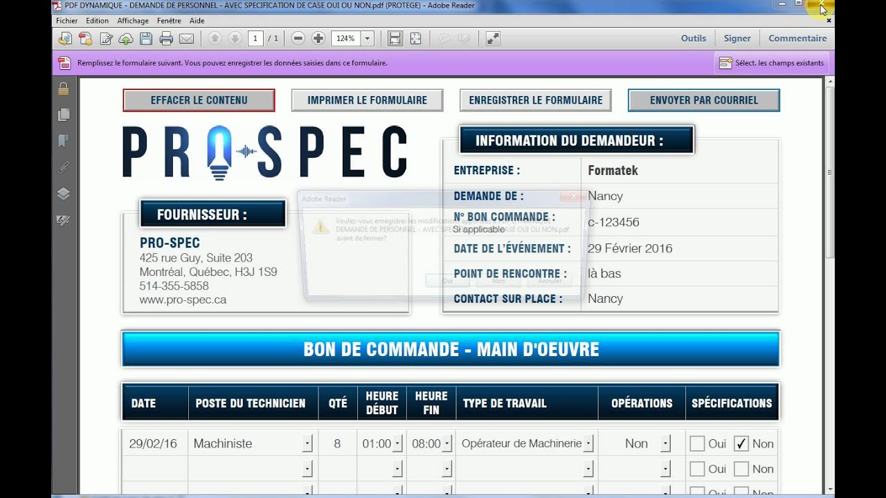 SERVICES DE PROGRAMMATION PDF DYNAMIQUE (REMPLISSABLE) D'ADOBE READER - YouTube