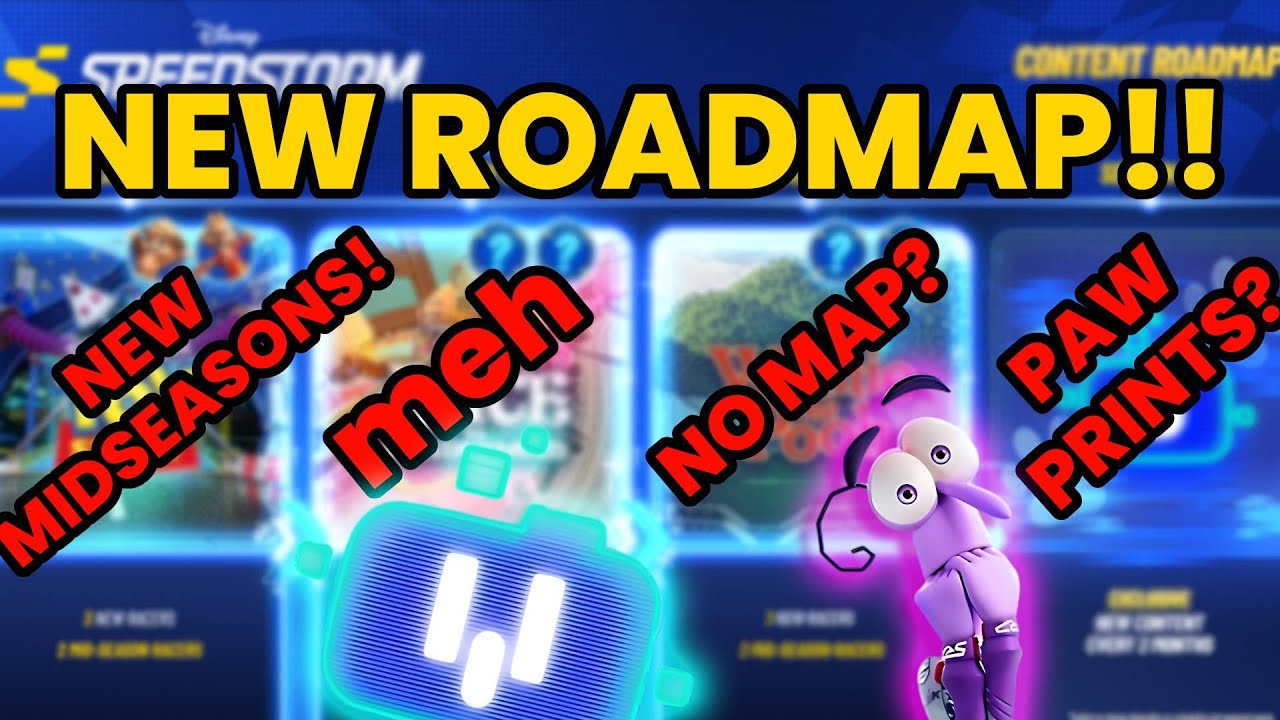 NEW ROADMAP And There's Paw Prints? | Disney Speedstorm - YouTube