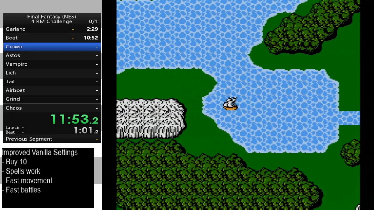 Final Fantasy 1 NES Challenge Run - 4 Red Mages - YouTube