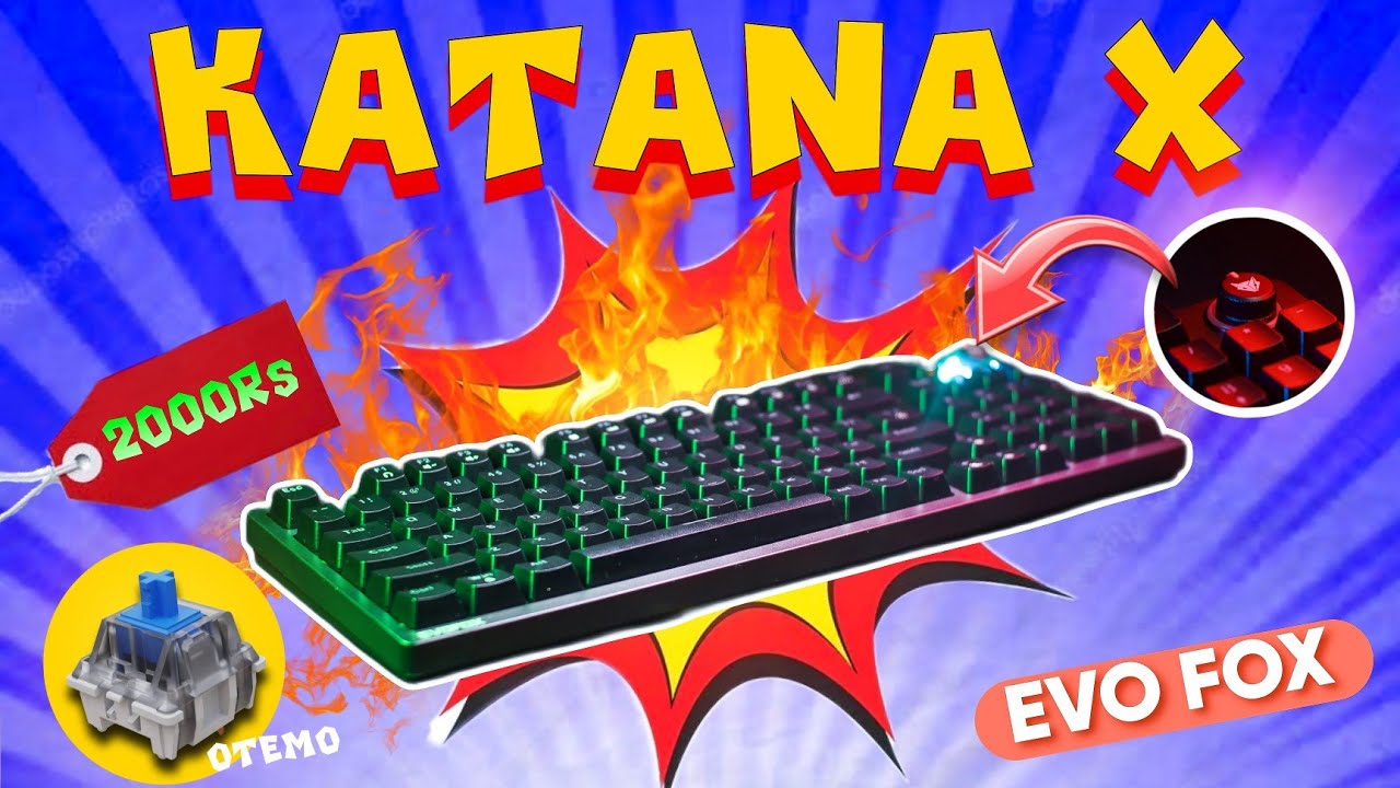 Evo Fox Katana-X Mechanical Gaming Keyboard Review Newly Launched ...