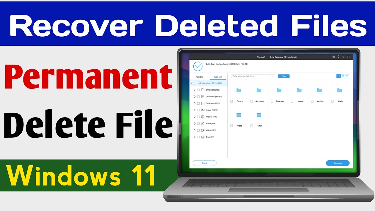 How To Recover Permanently Deleted Files For Free On Windows 11, Data ...