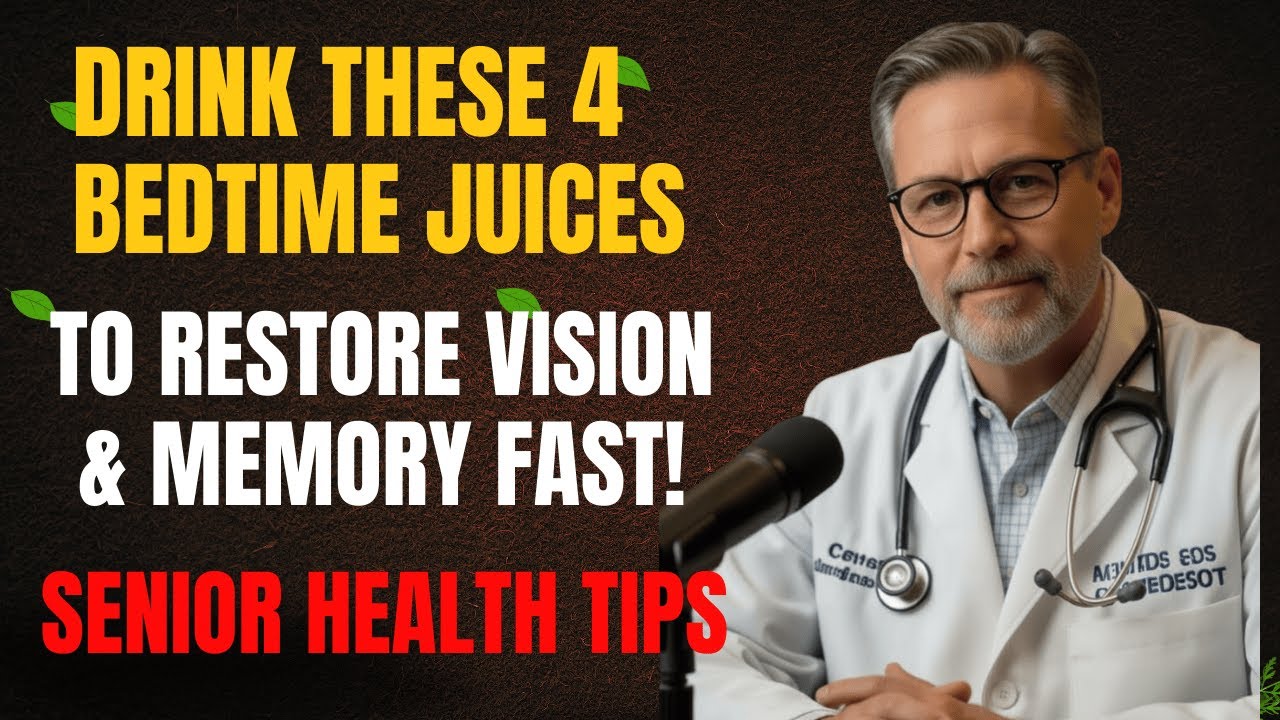 Drink These 4 Bedtime Juices to Restore Vision & Memory FAST! Senior ...